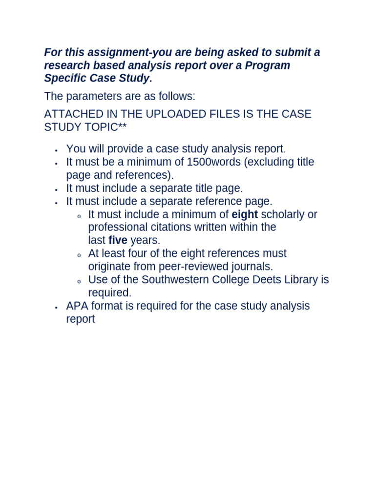 A22064016 Case Study Analysis Report | PDF