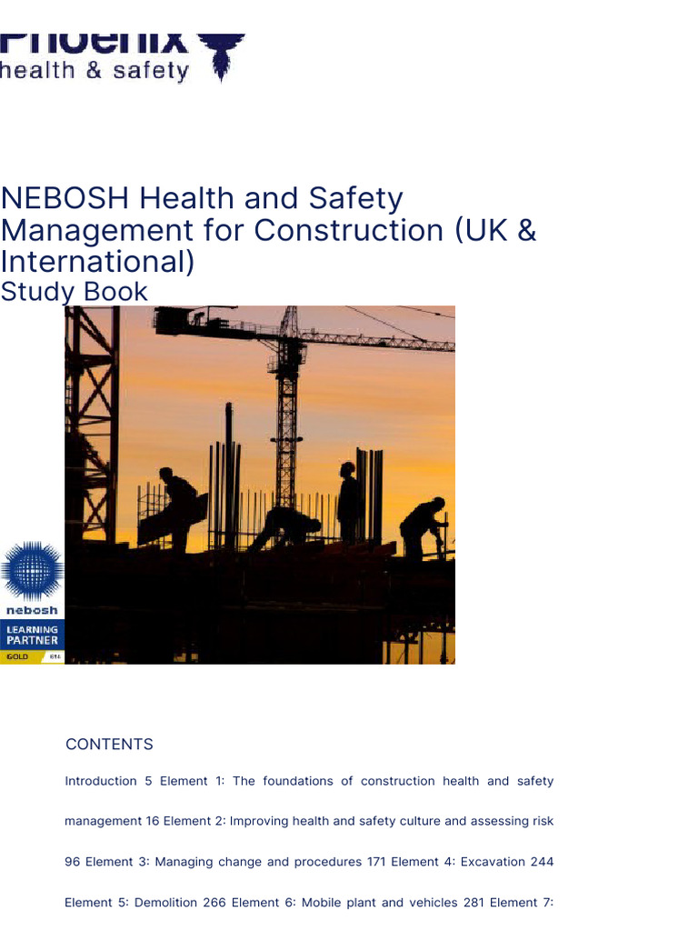 NEBOSH Construction Safety Study Guide | PDF | Occupational Safety And ...