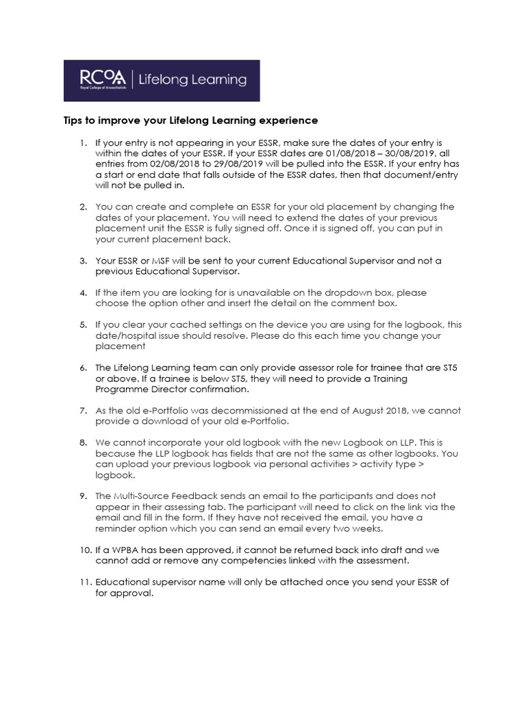 Enhance Your Lifelong Learning Tips | PDF