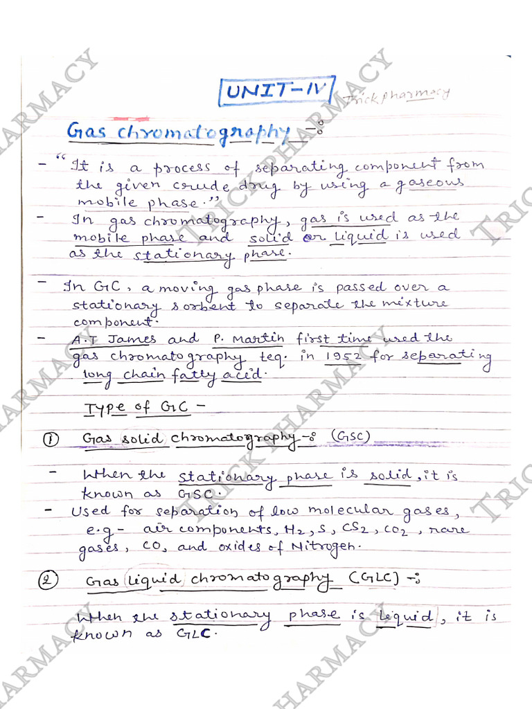 Instrumental Method of Analysis Unit 4 by Trick Pharmacy | PDF