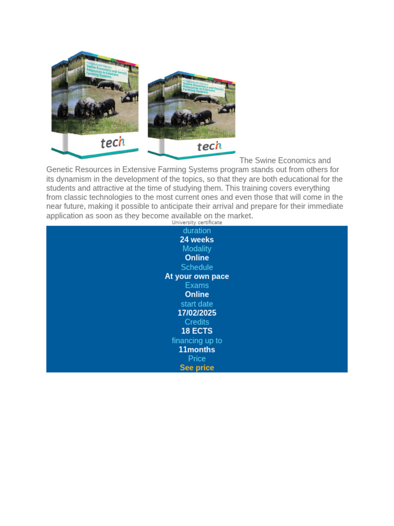 The Swine Economics and Genetic Resources in Extensive Farming Systems ...