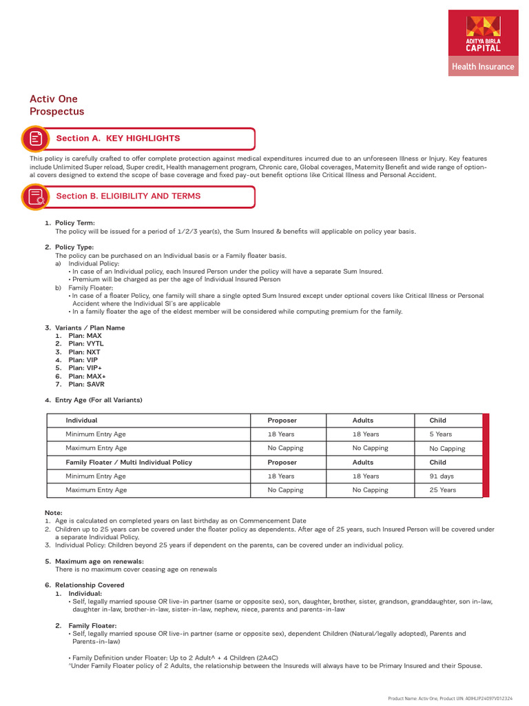 Activ One Prospectus | PDF | Percutaneous Coronary Intervention ...