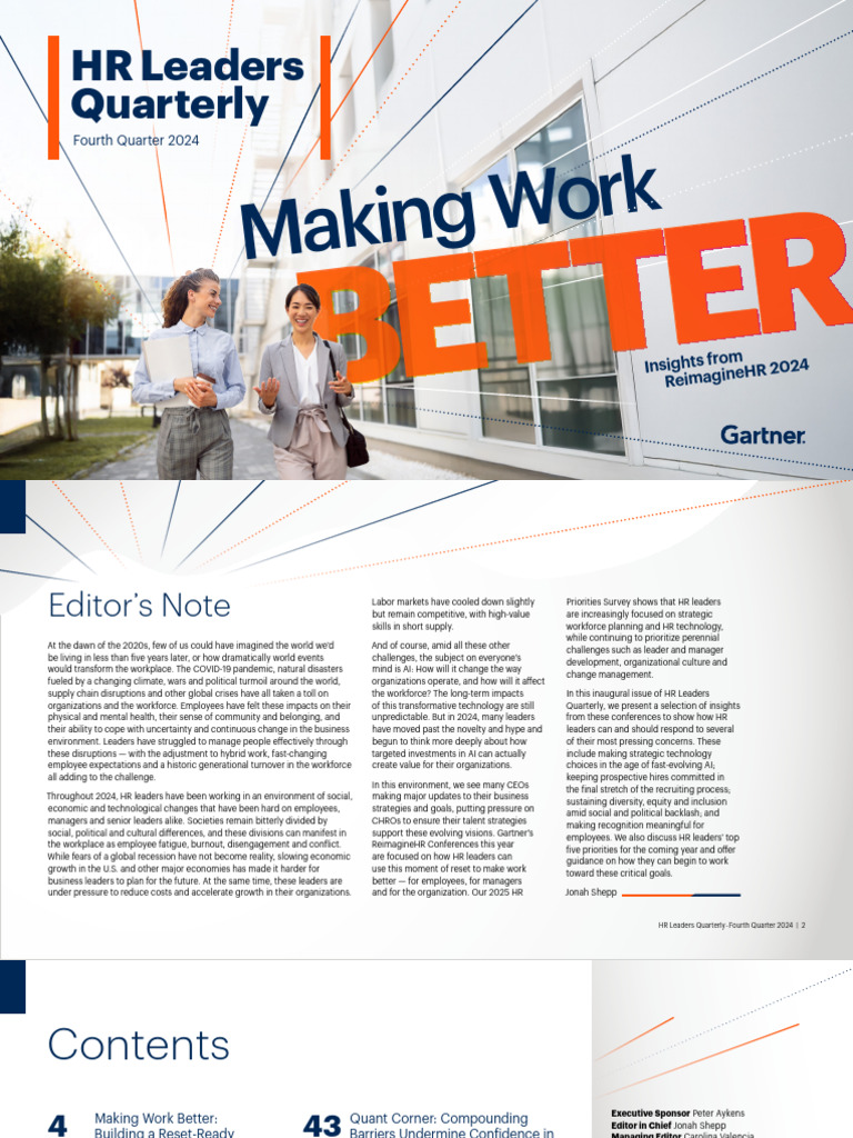 HR Leaders Quarterly: Q4 2024 Insights | PDF | Survey Methodology ...