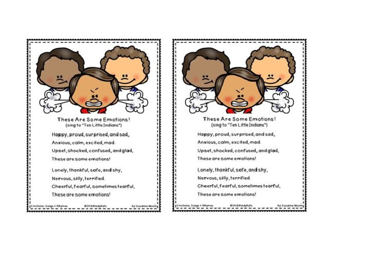 Emotions Rhyme | PDF