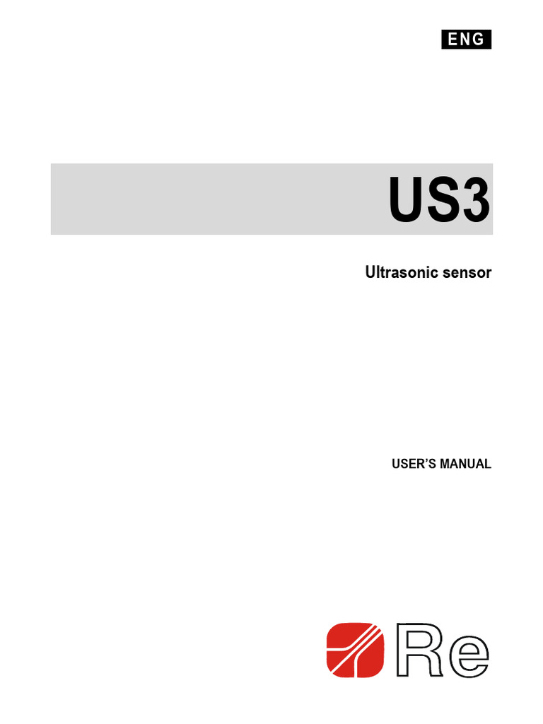 US3 Ultrasonic Sensor User Manual | PDF | Ultrasound | Sensor