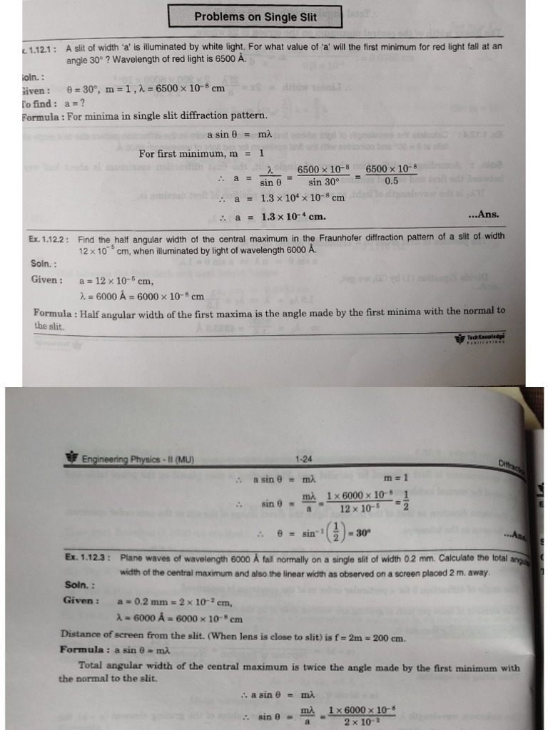 Physics 2 Numericals | PDF