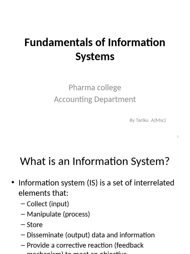 Fundamentals of Information Systems | PDF | Computer Network | Information