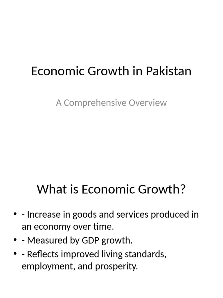 Economic Growth Presentation | PDF