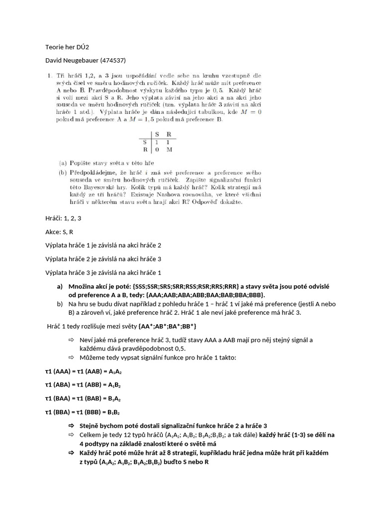 Teorie Her DÚ2 | PDF