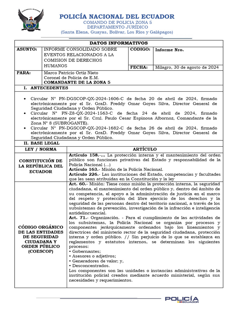 Comi. D.H. | PDF | Policía | Coche de policía