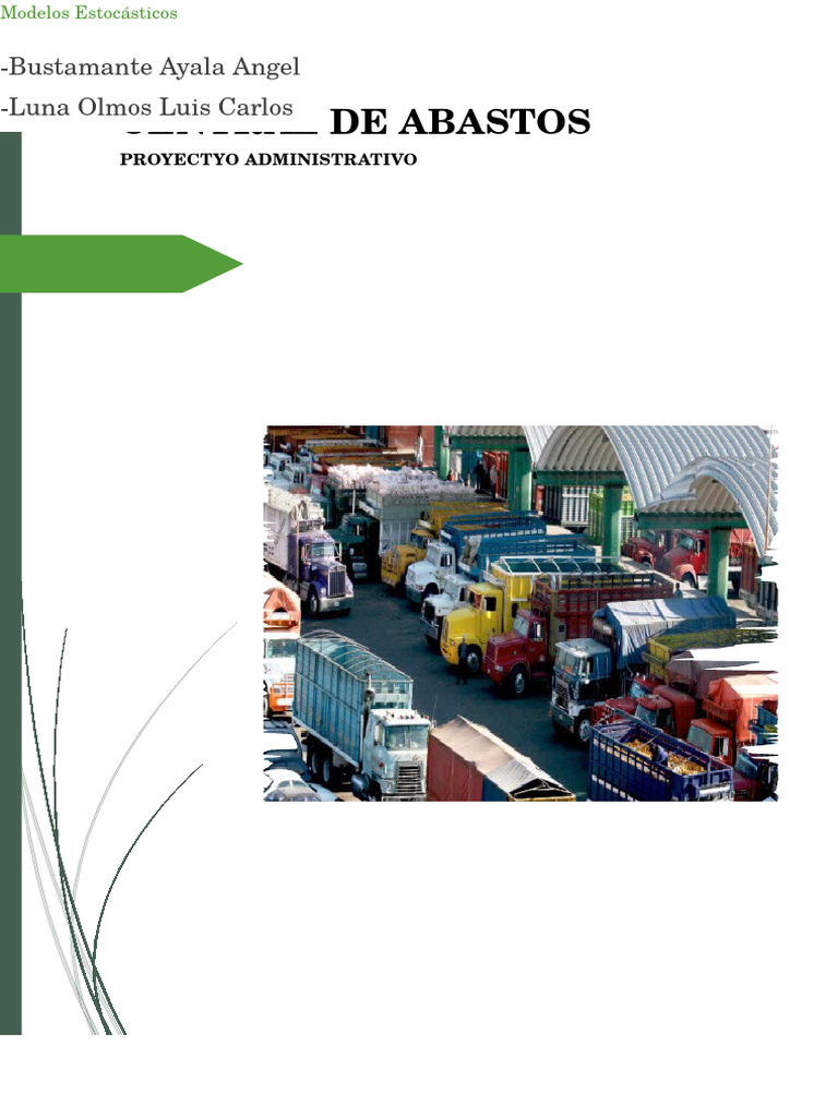 287305003-Central-Abastos | PDF | Agua | Ciencias de la Tierra