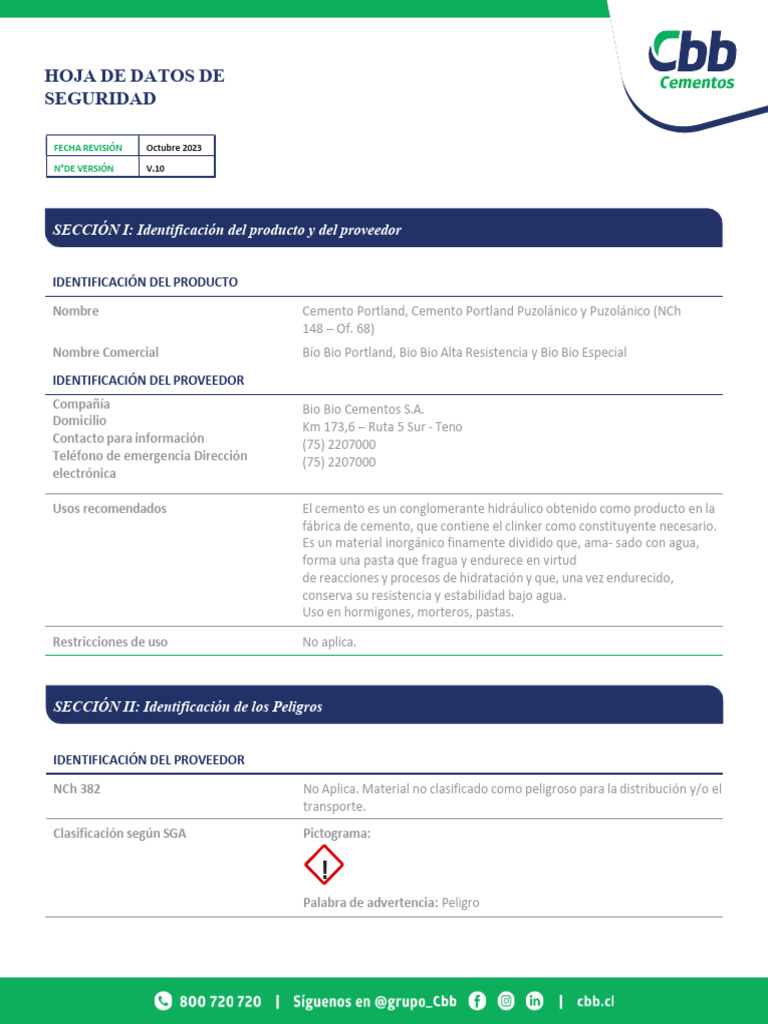 Bio Bio Cemento | PDF | Cemento | Hormigón