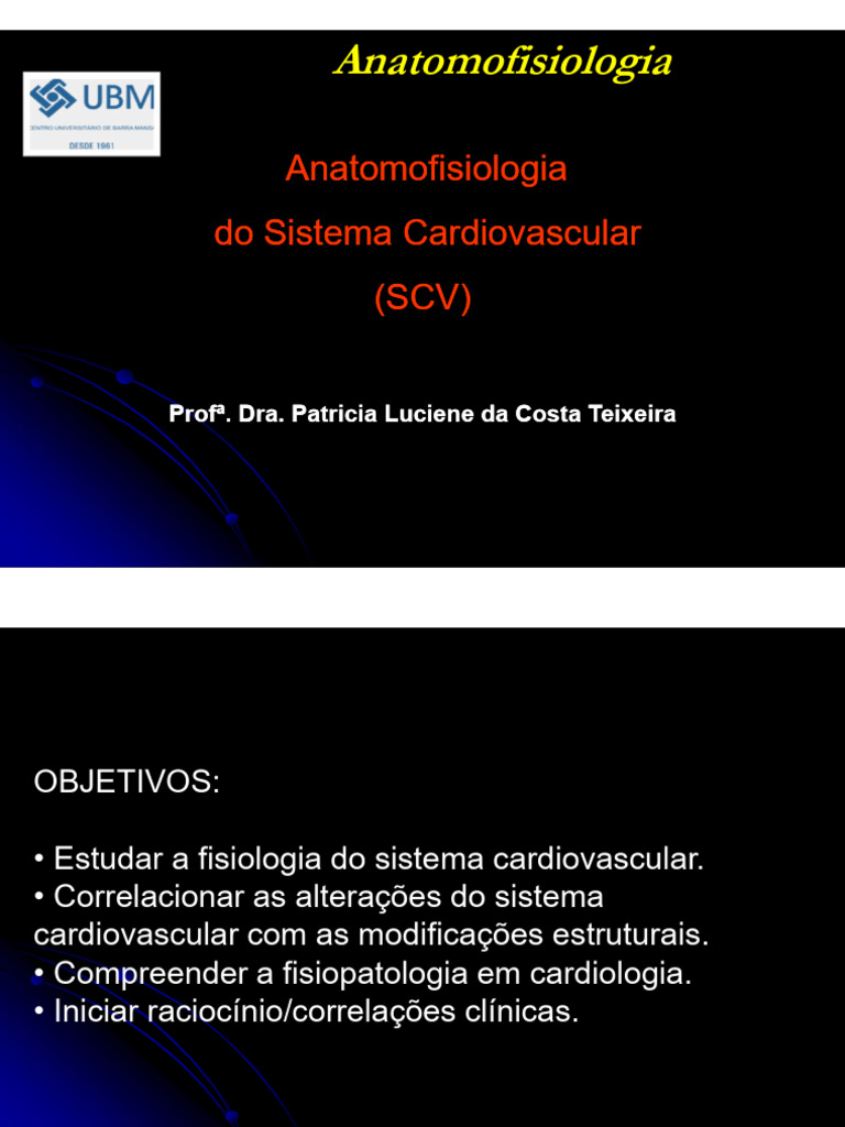 Fisiologia SCV (1Â Parte) | PDF