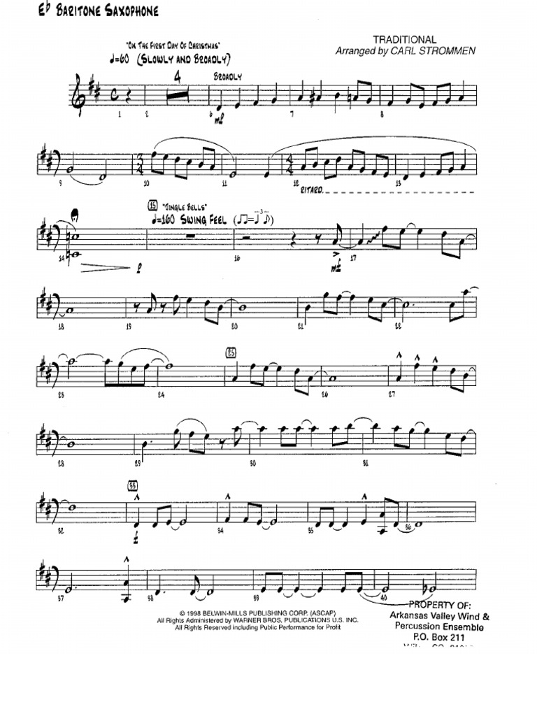 A Big Band Christmas I - Carl Stromman | PDF