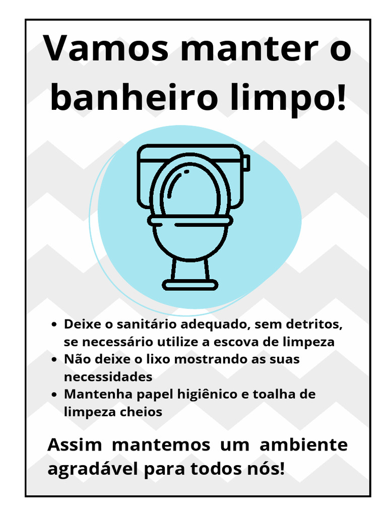Mantenha o Banheiro Limpo | PDF