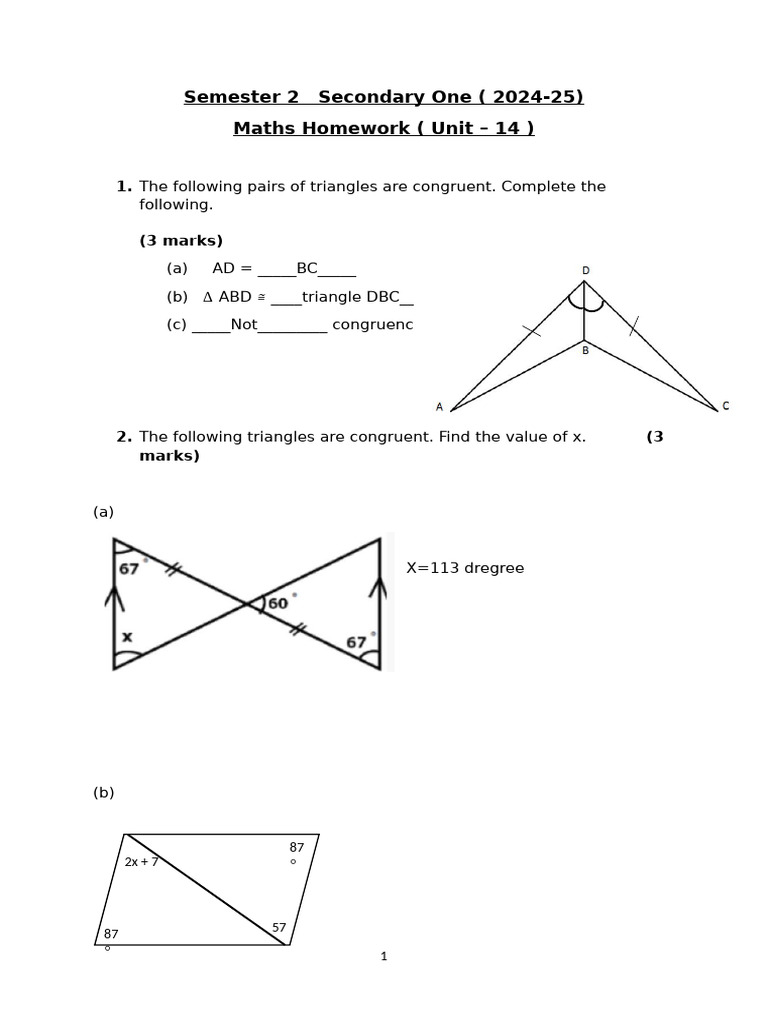 Math Homework | PDF
