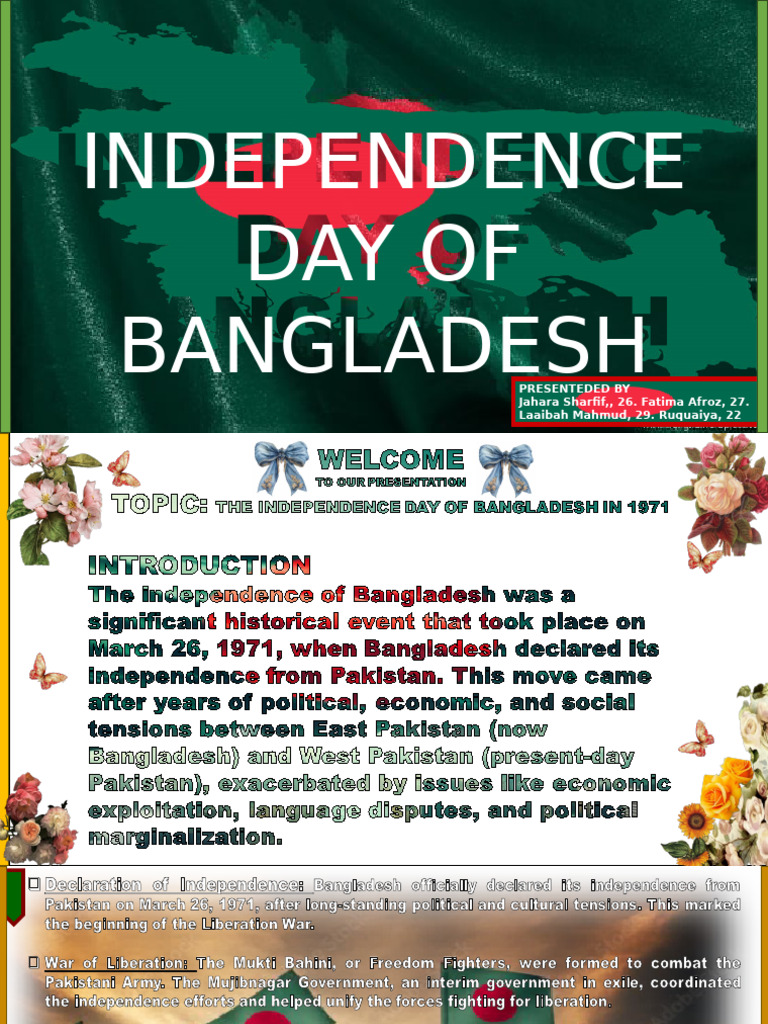 The Independence Day of Bangladesh in 1971 | PDF