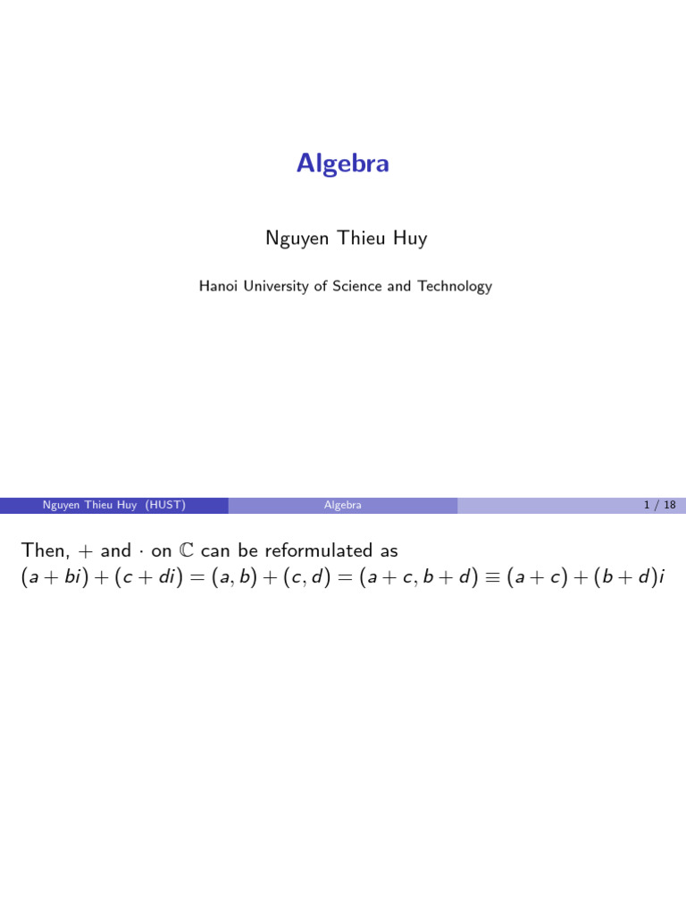 Understanding Complex Numbers in Algebra | PDF | Complex Number ...