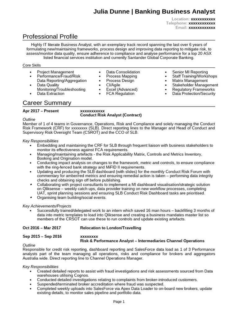 Business Analyst - Banking | PDF | Regulatory Compliance | Banks