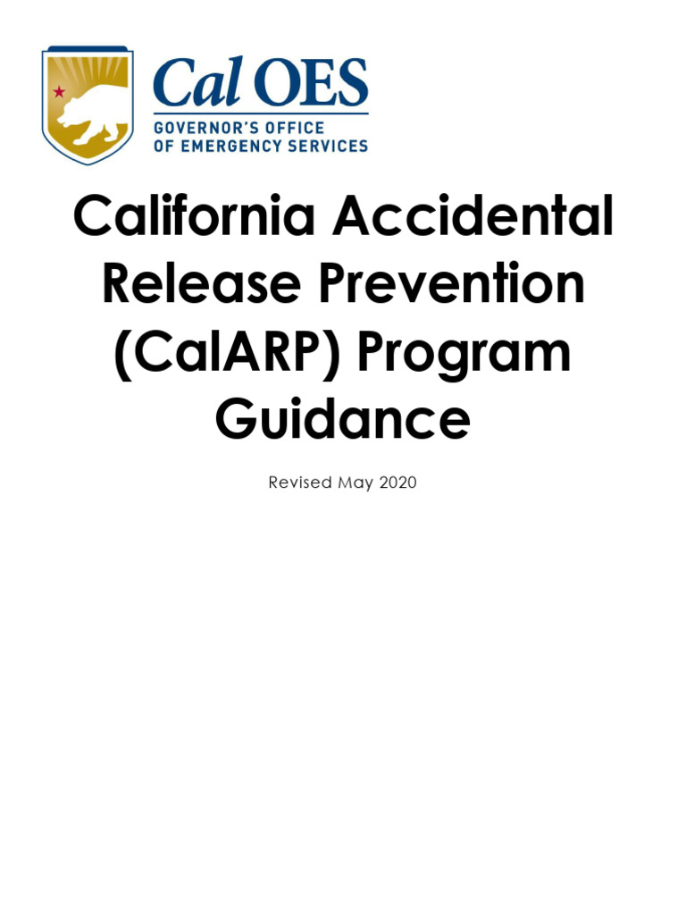 CalARP Guidance | PDF | Dangerous Goods | Safety