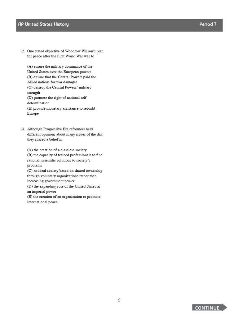 APUSH Period 7 Test 1-6 | PDF