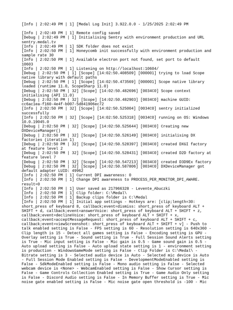 Medal Log 20250125 | PDF | Headphones | Codec
