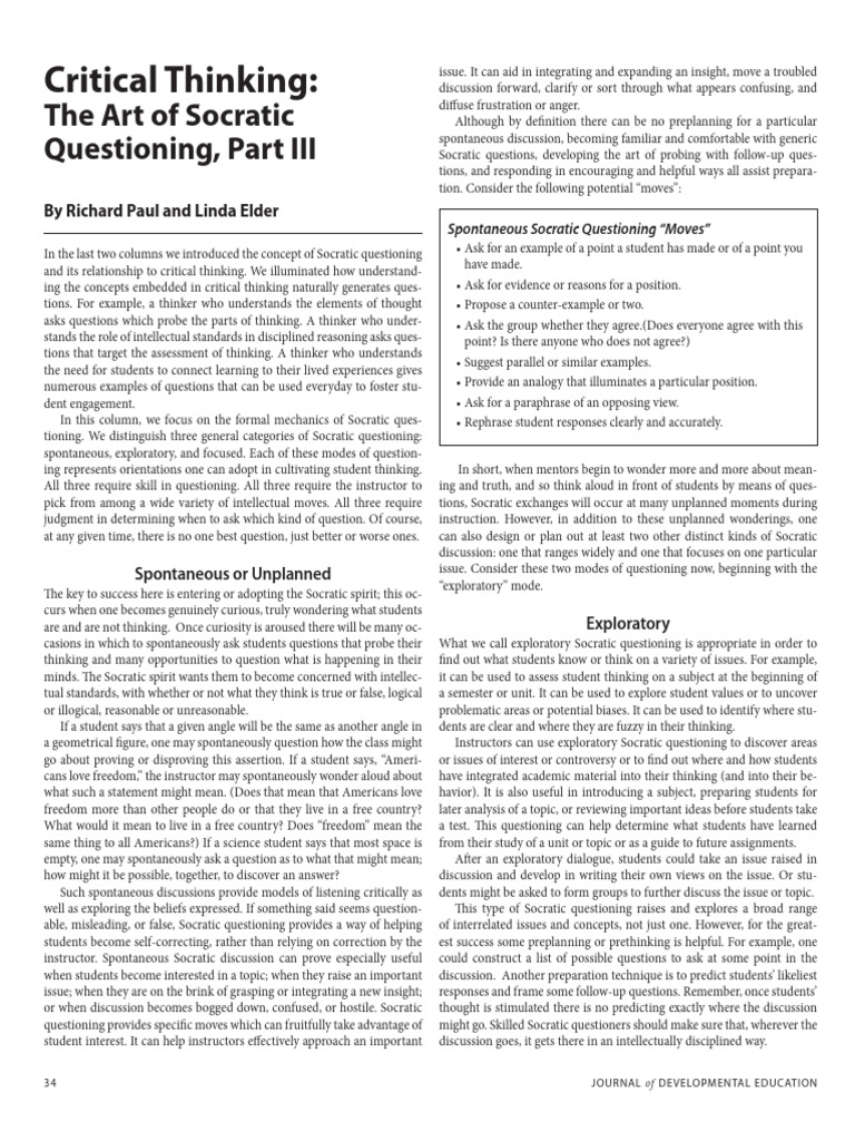 Paul | PDF | Critical Thinking | Thought