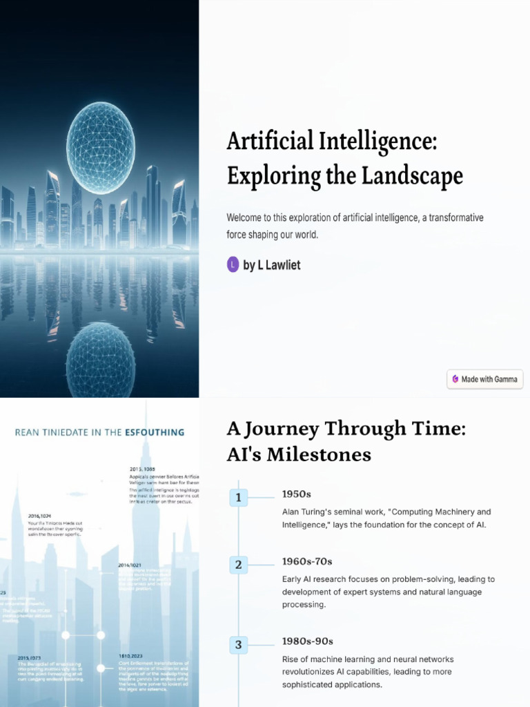 Artificial Intelligence Exploring The Landscape | PDF