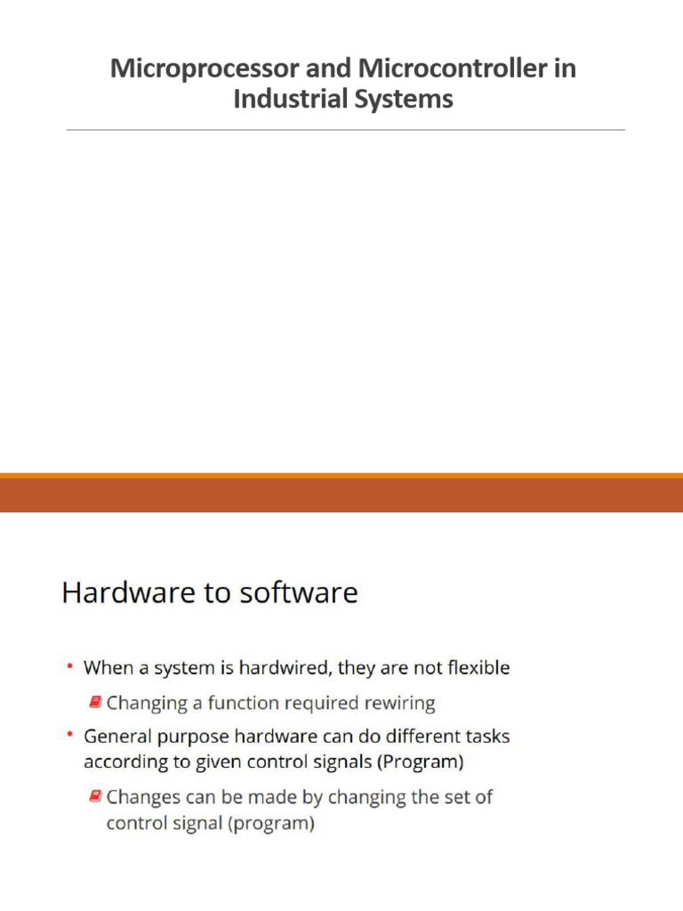 Microprocessors vs Microcontrollers in Industry | PDF
