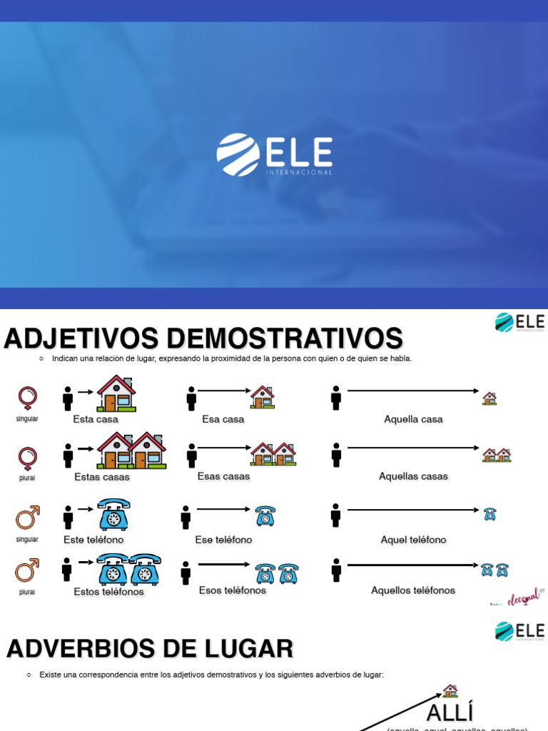 Adjetivos Demostrativos | PDF
