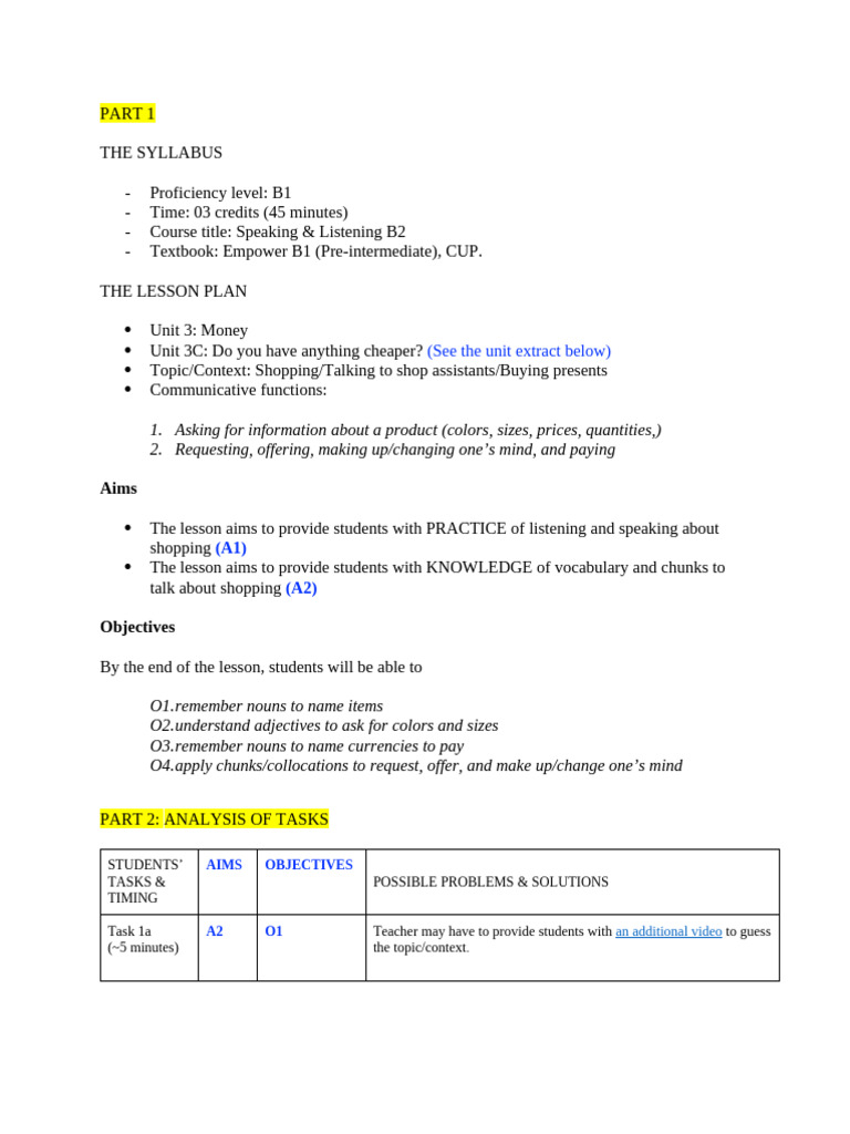 3A Buying presents | PDF