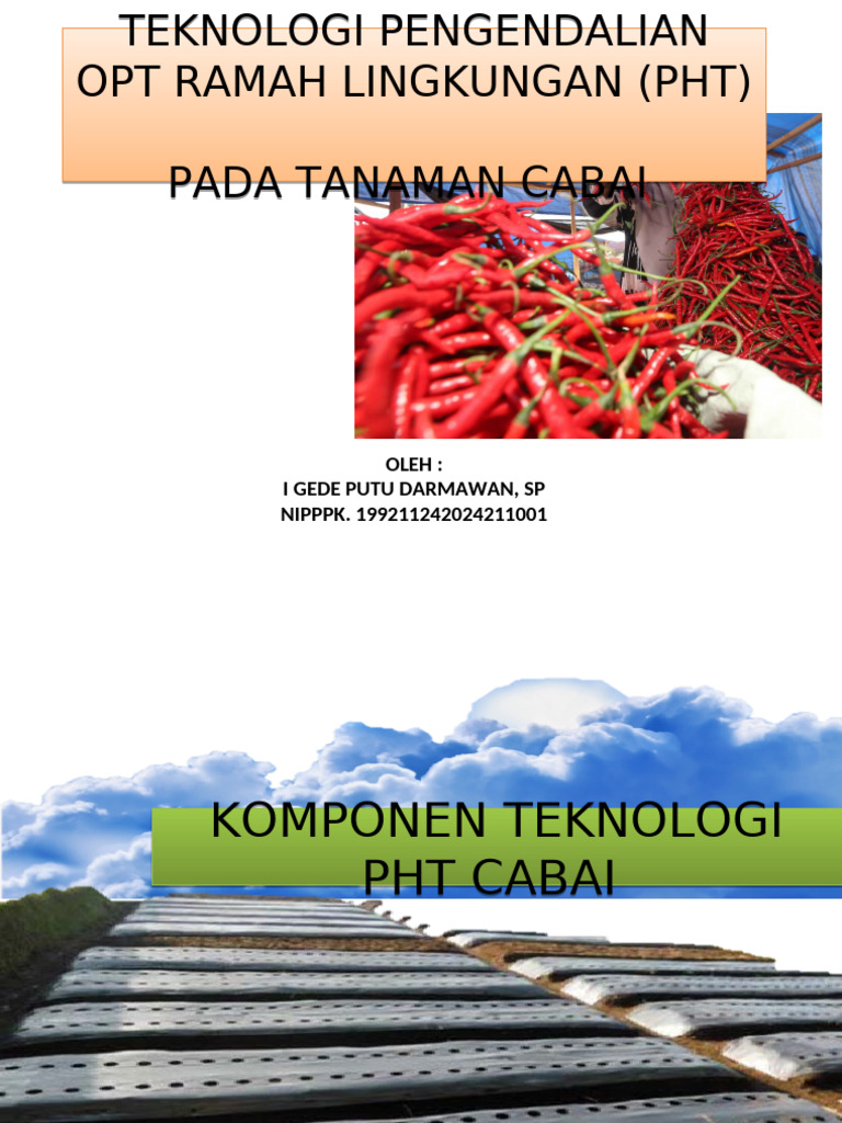Teknologi Pengendalian Opt Ramah Lingkungan (PHT) | PDF