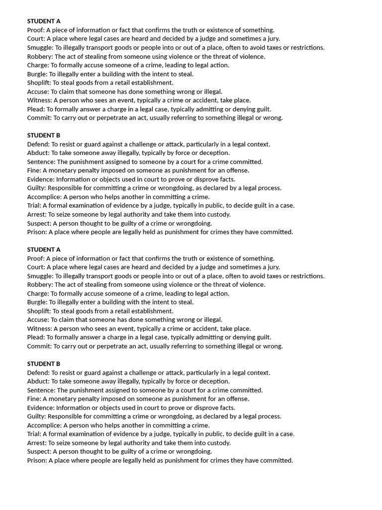 Guessing Activity Crime Expressions | PDF | Crimes | Crime & Violence