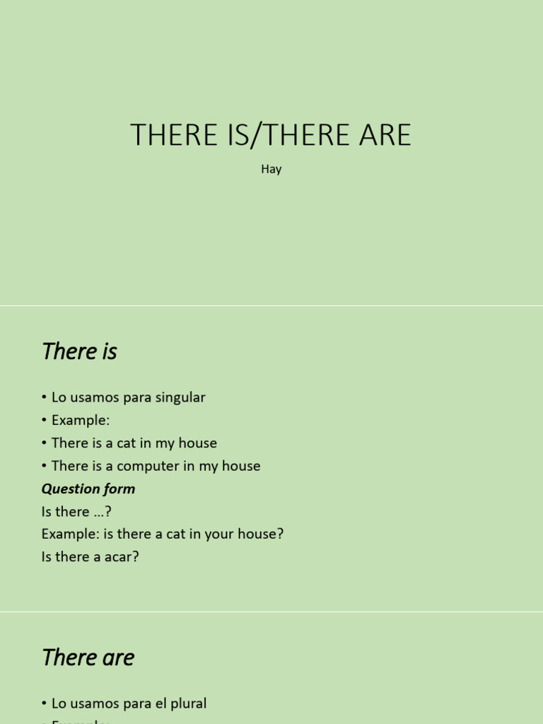 Mastering "There Is/Are" and "Have/Has" | PDF