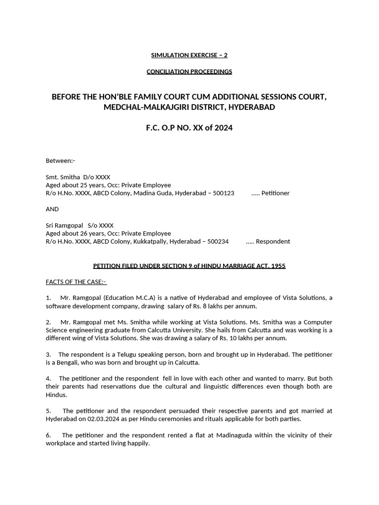 Simulation 2 - Draft - Srinivasa Rao M | PDF | Marriage | Social ...