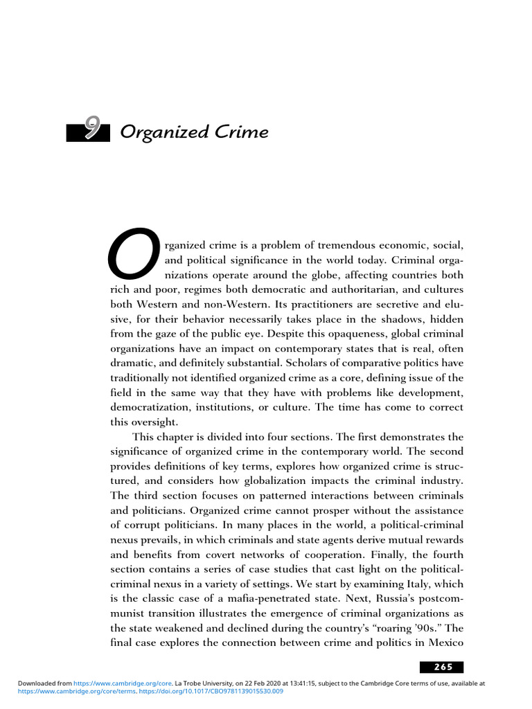 Organized Crime | PDF | Organized Crime | Smuggling
