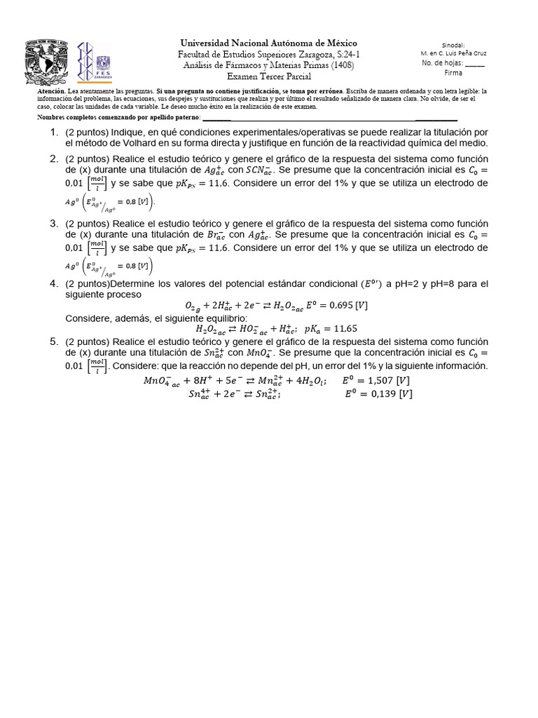 24-1 FESZ AFyMP Ex03 B | PDF | Química Física | Química
