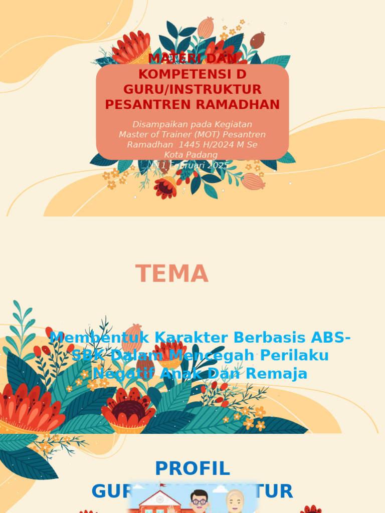 KOMPETENSI PROFIL INSTRUKTUR PESRA | PDF