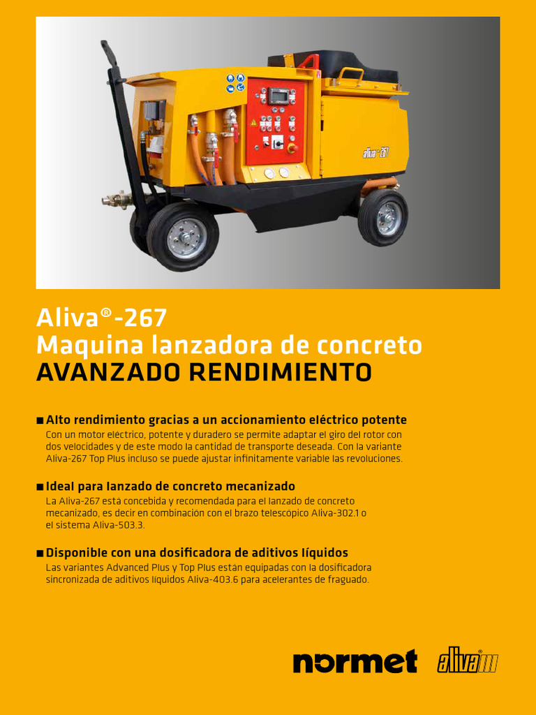 Aliva 267 Rotor Machine Flyer Global ES | PDF | Hormigón