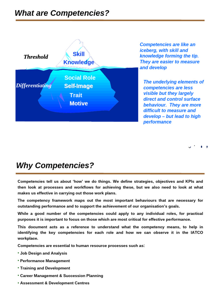 Competency Dictionary Material | PDF | Thought | Reason