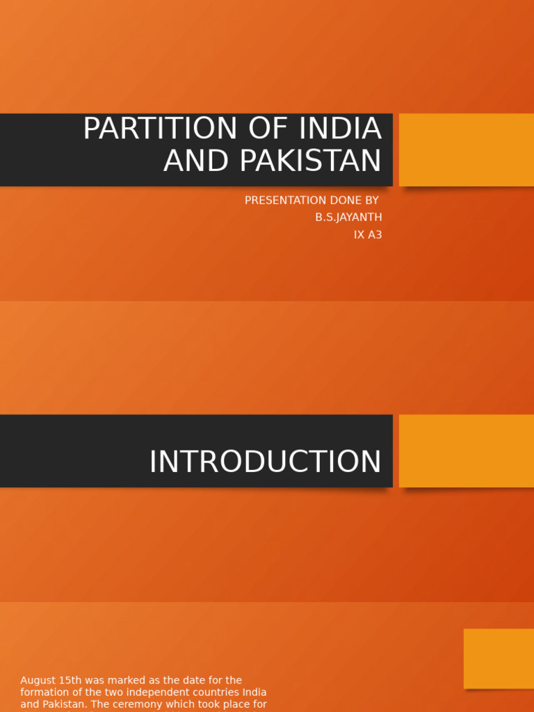 Partition of India and Pakistan | PDF | Partition Of India | Punjab