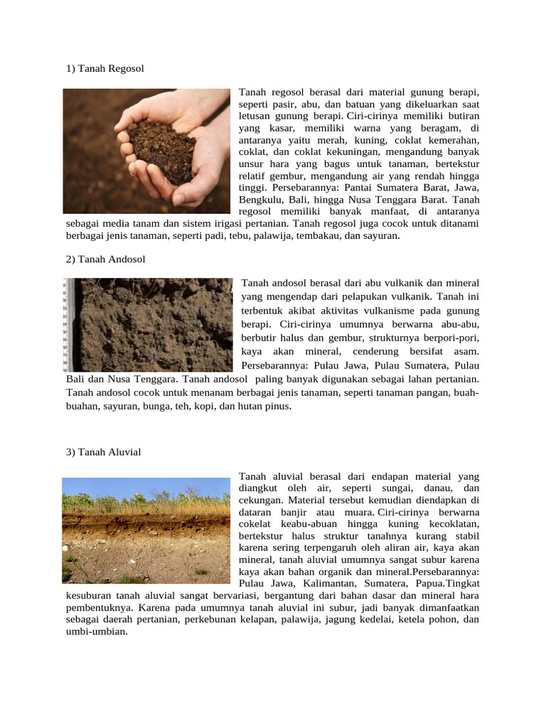 Jenis-Jenis Tanah dan Karakteristiknya | PDF