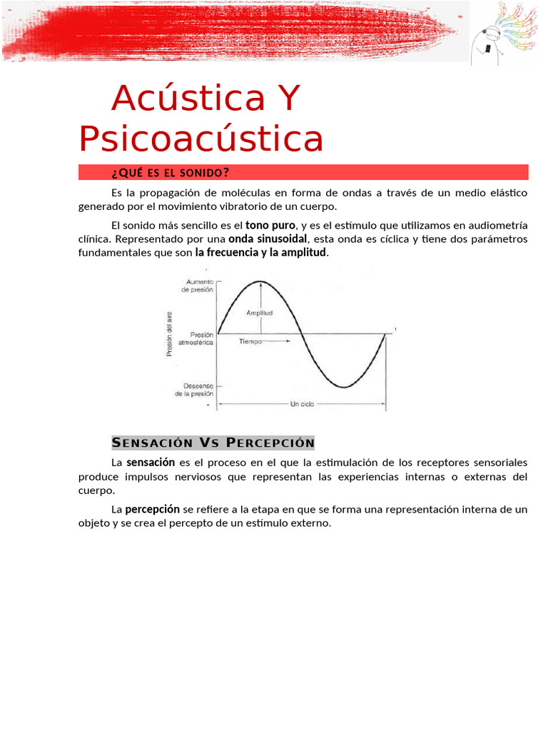 Acústica Y Psicoacústica | PDF | Sonido | Frecuencia