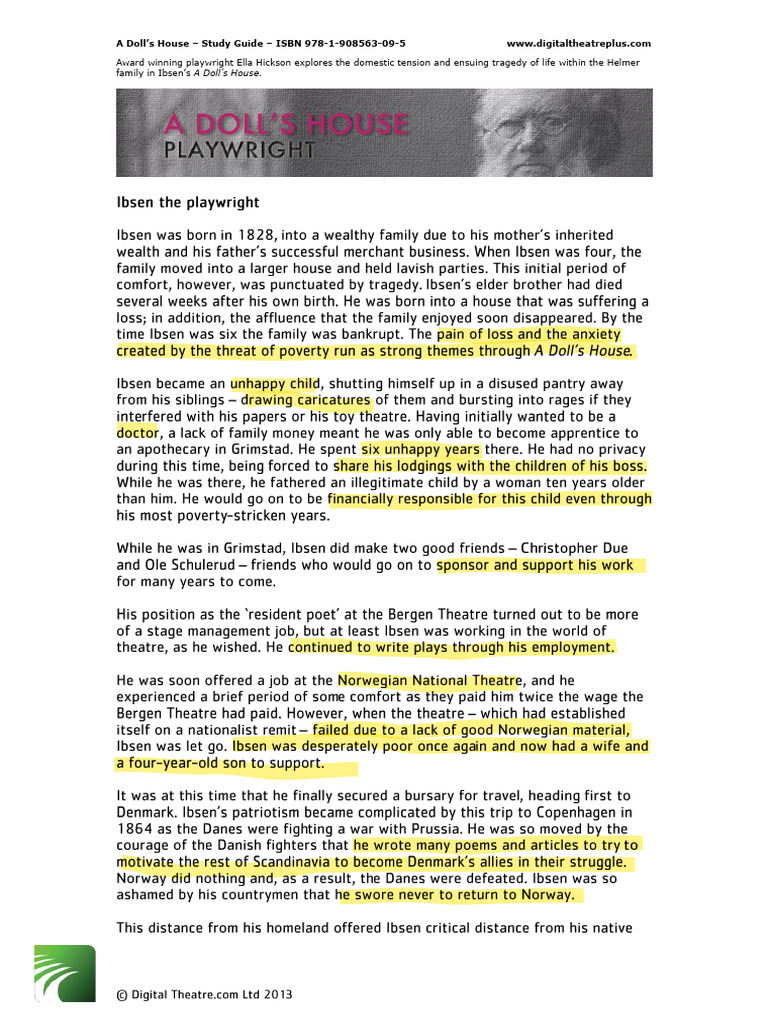 Ibsen The Playwright | PDF