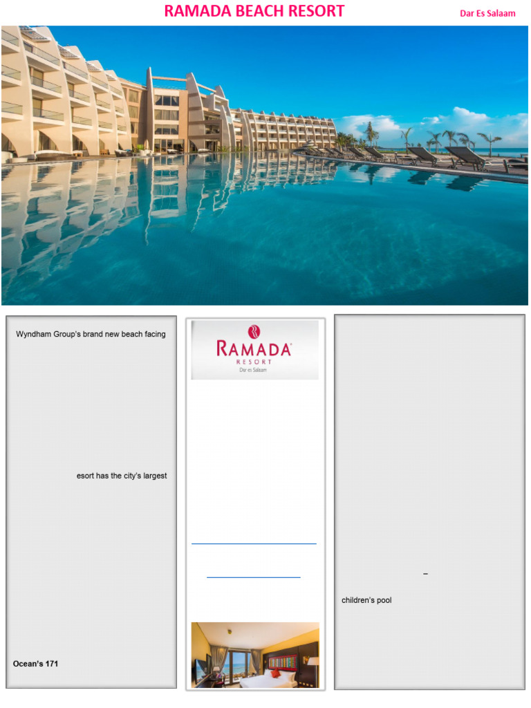 RAMADA RESORT DAR Hotel Fact Sheet | PDF | Resort | Hotel