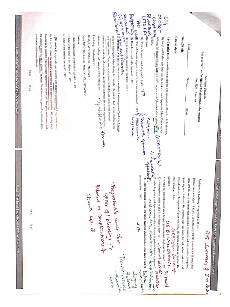 Summary of IM Question Papers | PDF