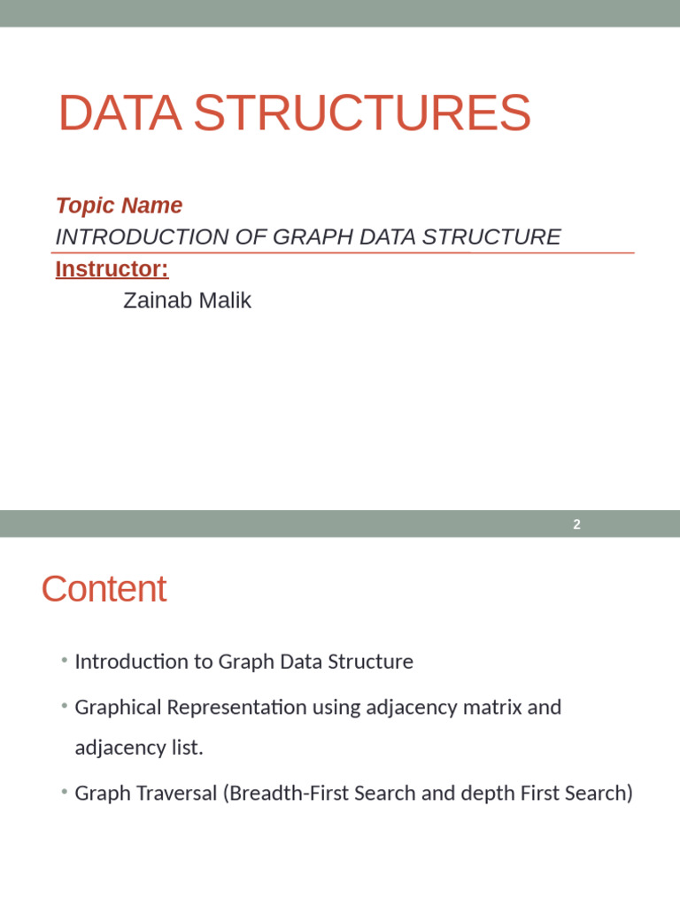 DS-Lec14 (Graph Data Structure) | PDF | Vertex (Graph Theory) | Graph ...