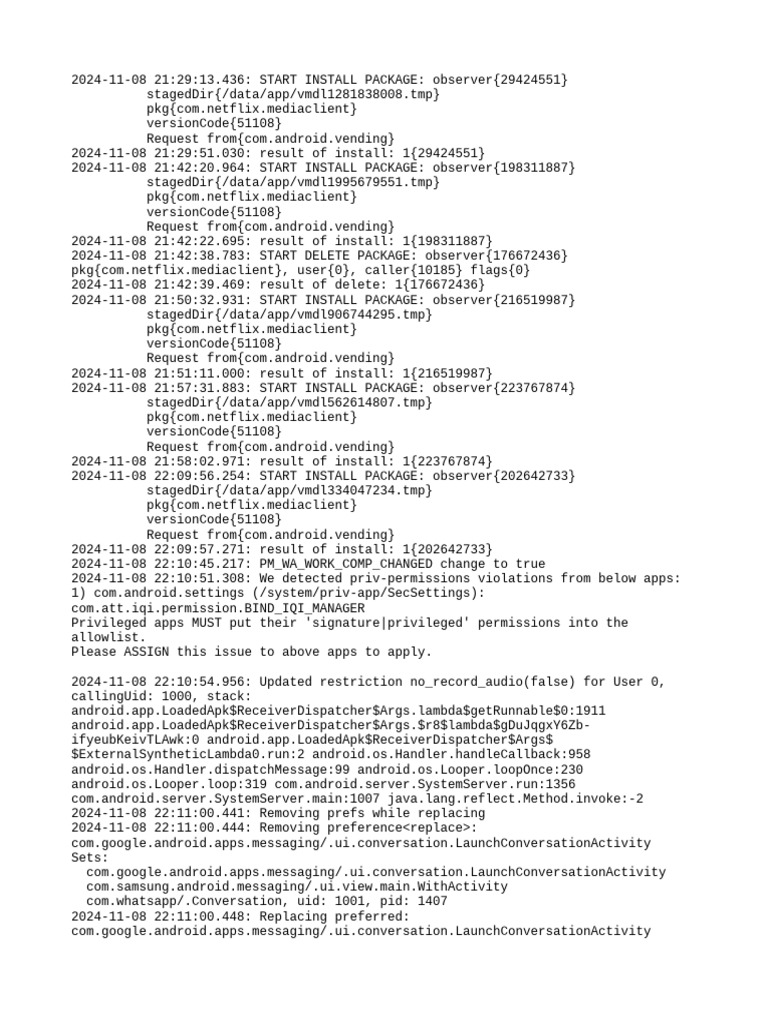 PM Debug Info | PDF | Android (Operating System) | Computing