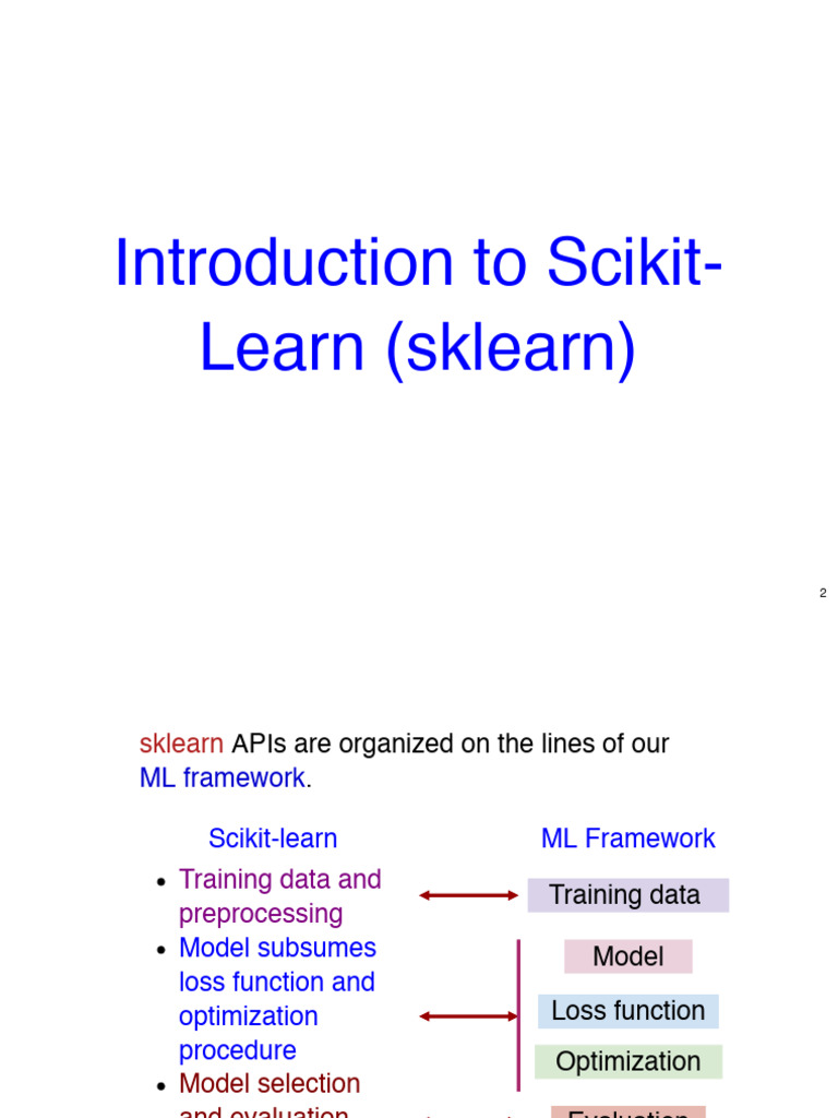 Scikit-Learn Guide for ML Practitioners | PDF | Parameter (Computer Programming) | Regression ...