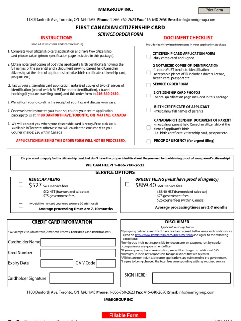First Citizenship Card Kit | Download Free PDF | Identity Document ...